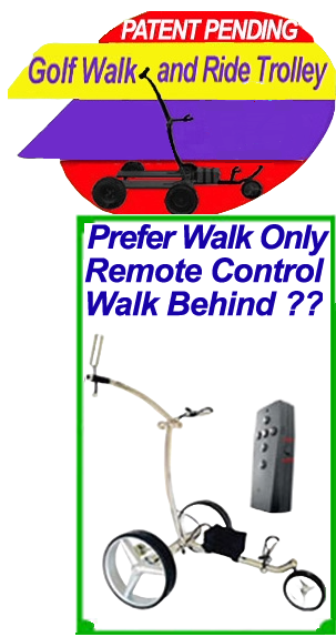 Golf Walk and Ride Trolley, Golf Push Cart Golf Walk and Ride Cart